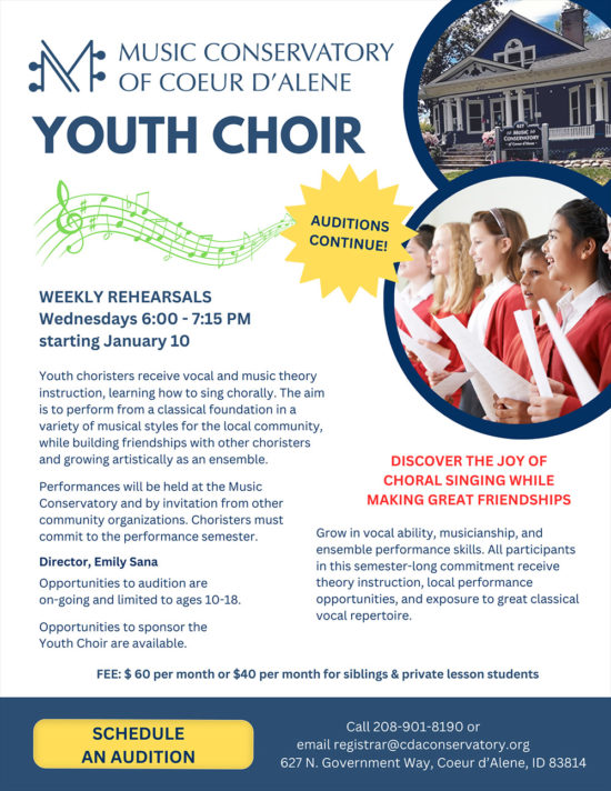 Youth Choir - Music Conservatory of Coeur d’Alene